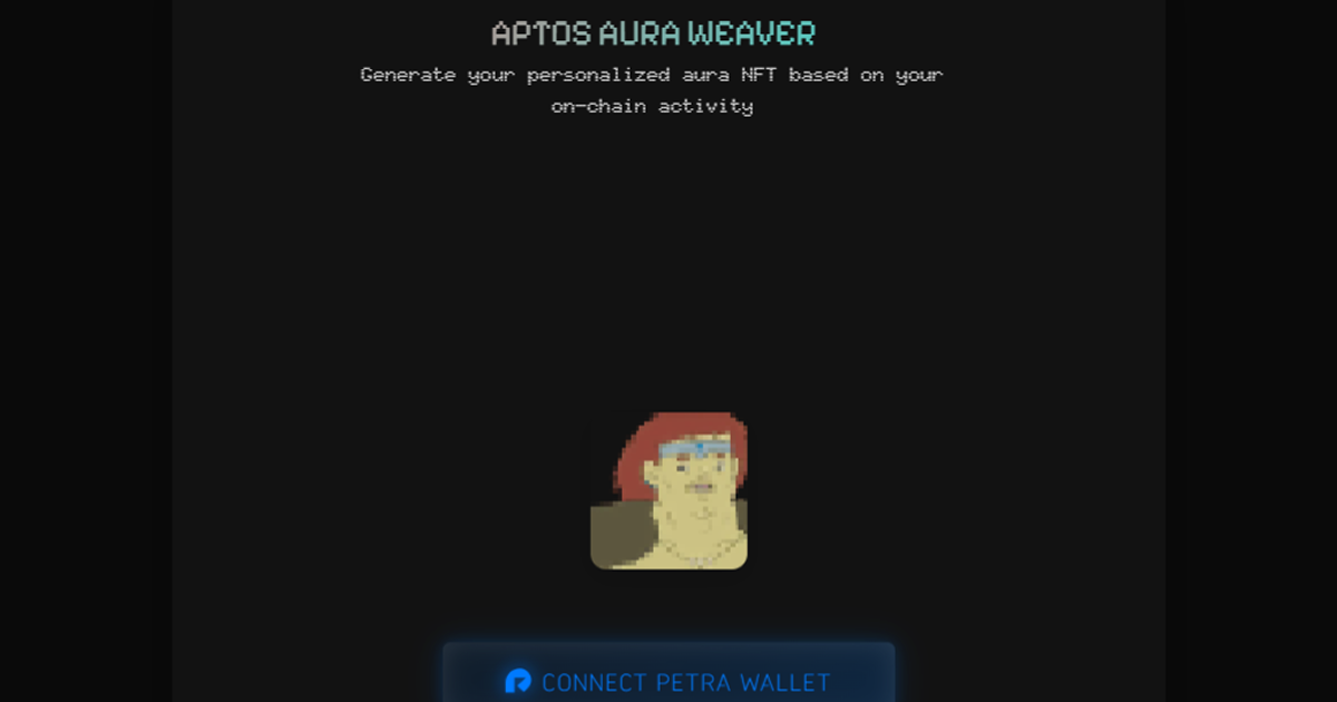 Aptos Aura Weaver - Generate Personalized NFTs from Blockchain Activity | Web3 Art Generator